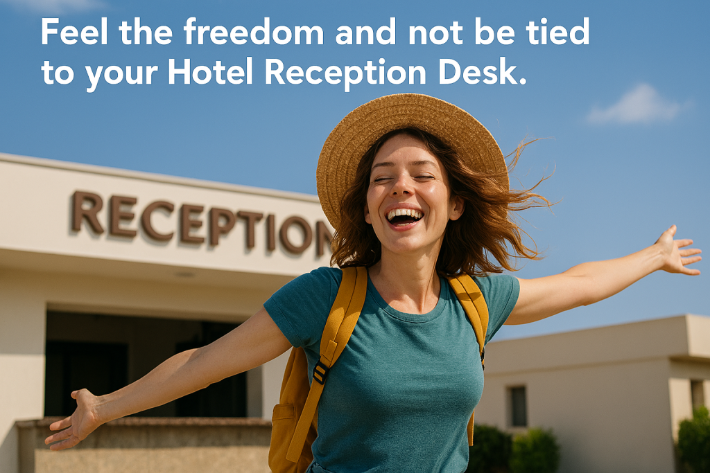 Why stay chained to the reception desk? Enjoy the freedom of managing ...